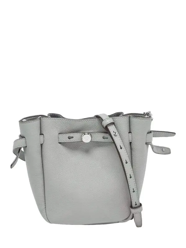 Tory Burch Mini Romy Leather Bucket Bag - Blue