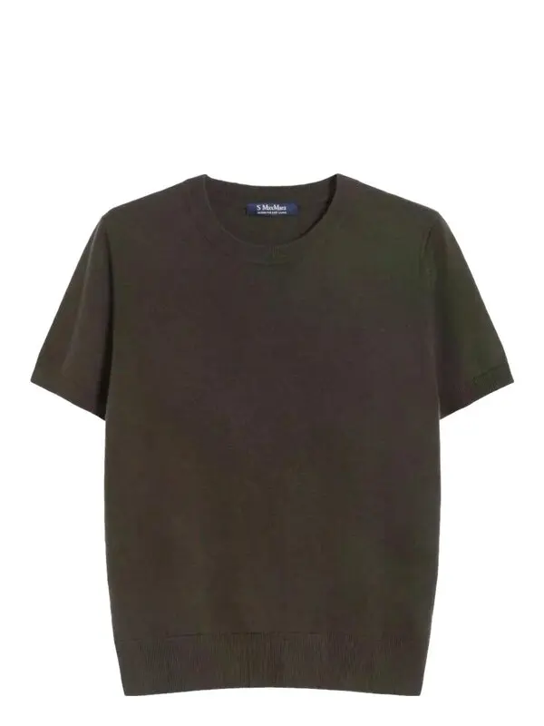 Max Mara Short-sleeve Crew-neck Sweater - Green