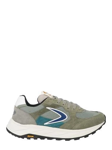 VALSPORT Military Leather And Textile Fiber Low-top Sneakers - Green