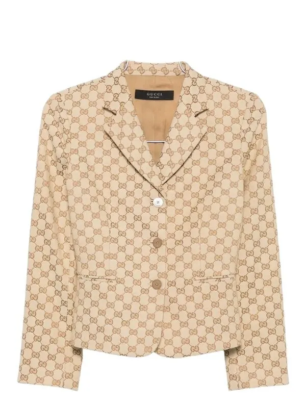 Gucci Gg Cotton Jacket - Beige