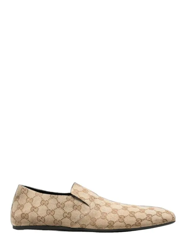 Gucci Cupertino Gg Loafers - Beige