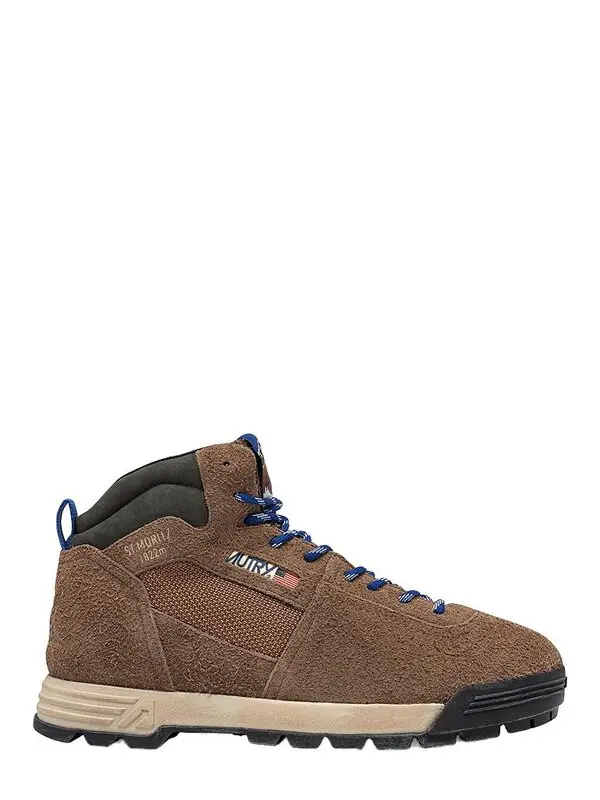 AUTRY Malga Leather Hiking Boots - Brown