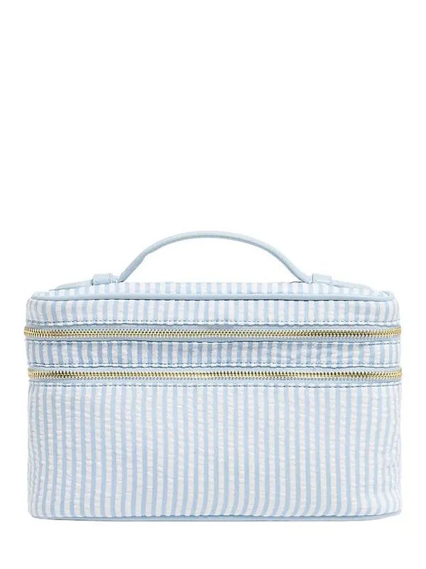 Stoney Clover Lane Pit Stop In Provence Small Double Zip Vanity - Blue