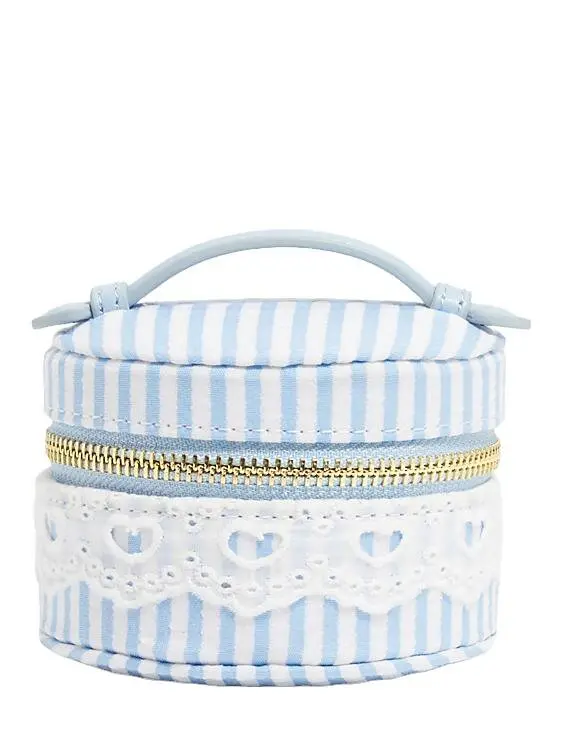 Stoney Clover Lane Pit Stop In Provence Mini Top Handle Pill Case - Blue