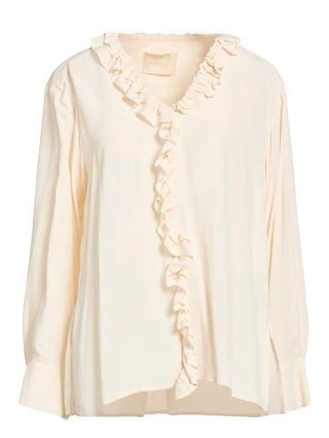 Momoni Top Cream Size Acetate, Silk - White