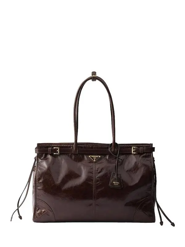 Prada Bonnie Extra-large Leather Bag - Brown