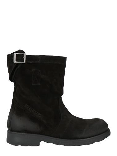 BIKKEMBERGS Suede Biker Ankle Boots - Black