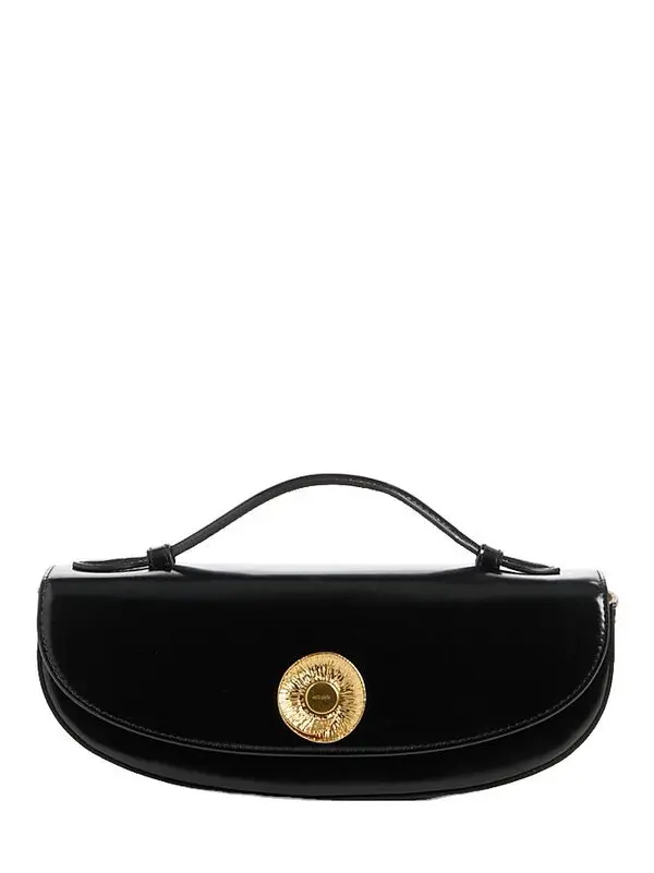 Cult Gaia Ren Leather Top Handle Bag - Black