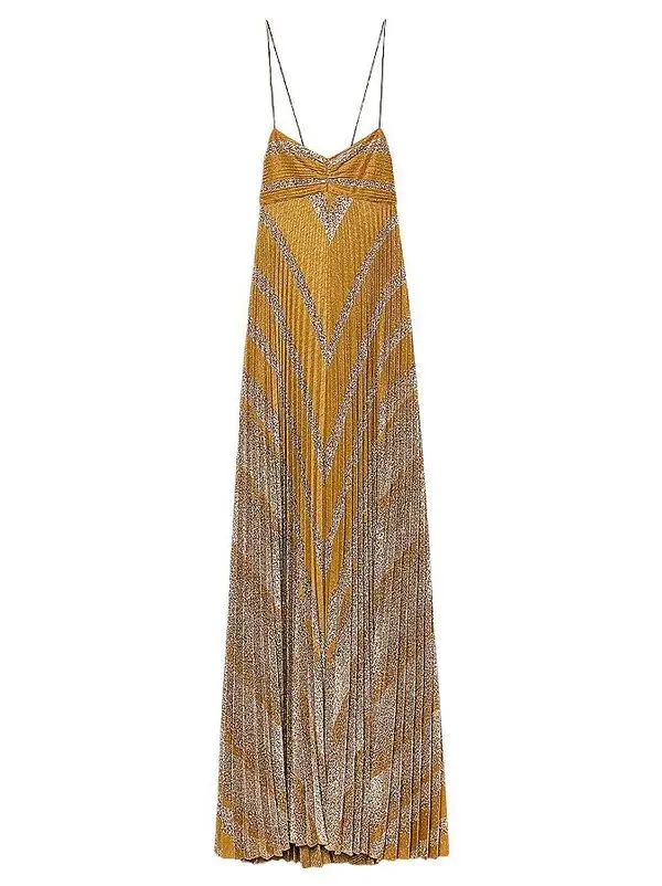 FORTE_FORTE Rising Sun Soleil Plisse Dress - Heliodore