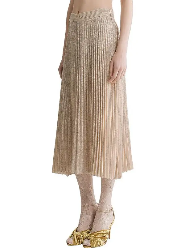 FORTE_FORTE Rising Sun Soleil Plisse Skirt - Loto