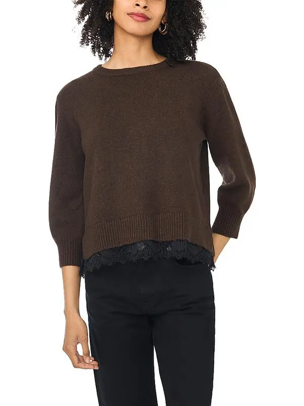 Vince Camuto Crewneck Sweater - Chocolate