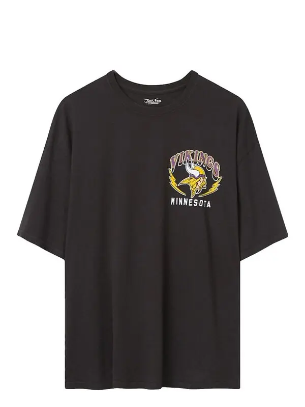 Junk Food Clothing Minnesota Vikings City Series Oversized Tee - Black
