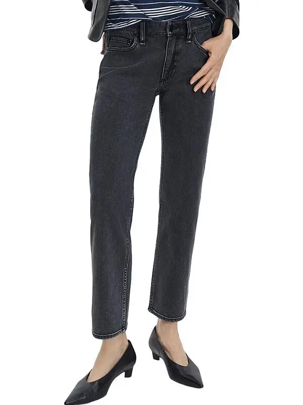Rag & Bone Harlow Low Rise Ankle Straight Jeans - Angela