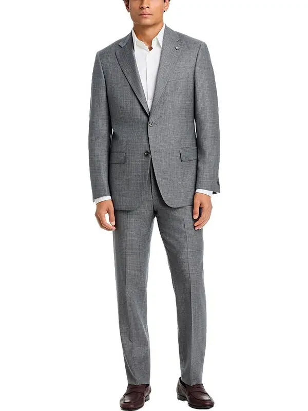 Hart Schaffner Marx New York Fit Graph Check Wool Suit - Medium Grey
