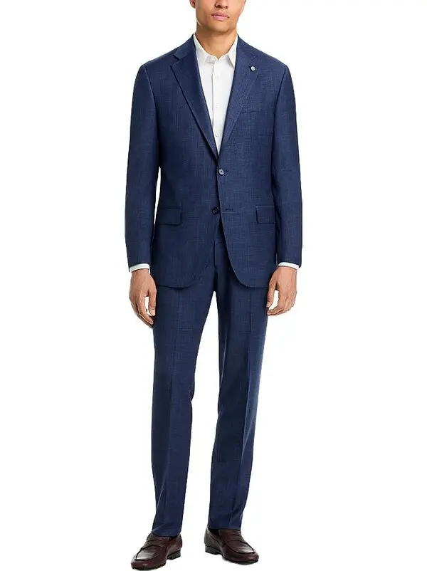 Hart Schaffner Marx New York Fit Tonal Graph Check Suit - Navy