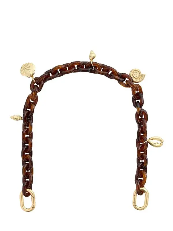Clare V. Shortie Sea Charm Strap - Tortoise