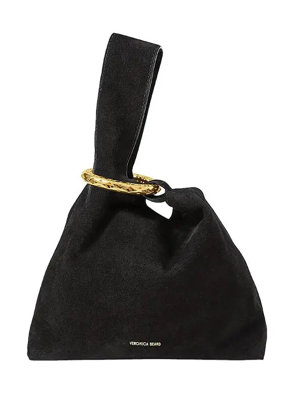 Veronica Beard Suede Clutch - Black