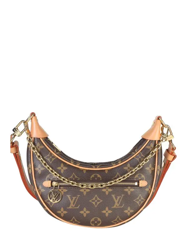 LOUIS VUITTON Monogram Canvas Shoulder Bag - Brown