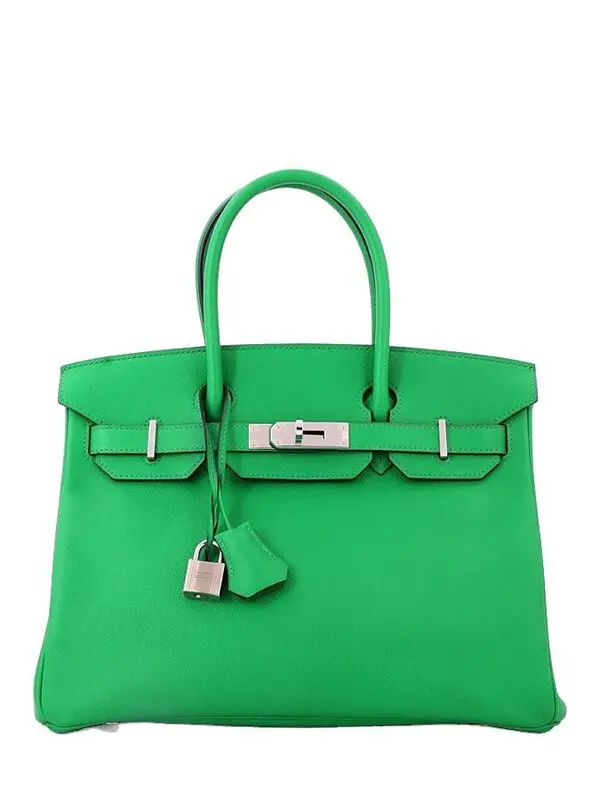 Hermès Birkin 30 Epsom Leather Palladium Hardware Tote - Bamboo