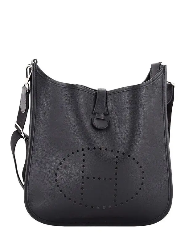 Hermès Evelyne Pm Epsom Leather Crossbody - Black
