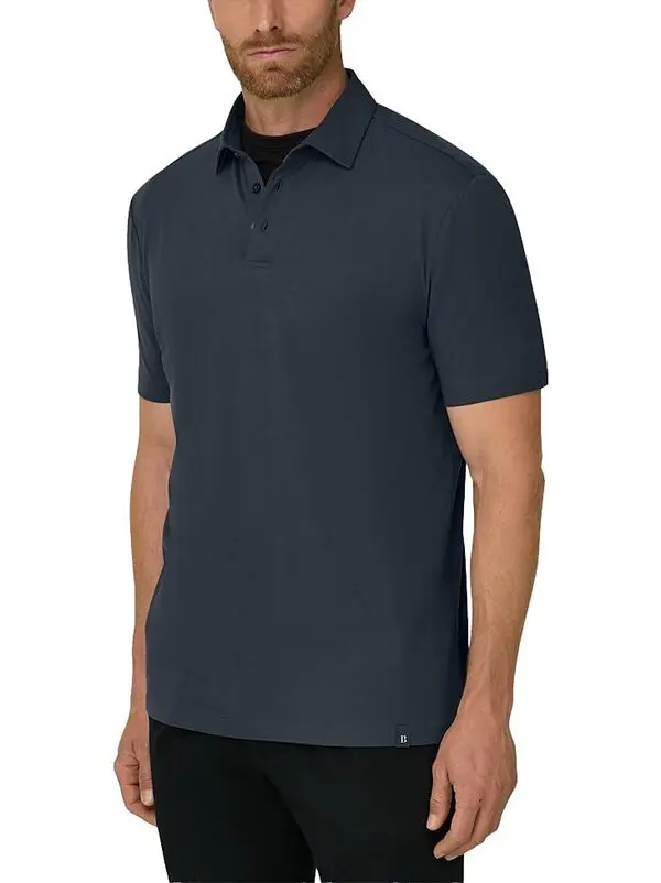 Boggi Milano Stretch Supima Cotton Jersey Polo - Dark Green