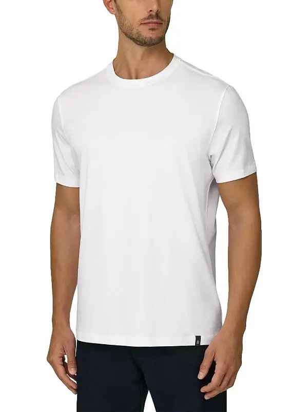Boggi Milano Stretch Supima Cotton Jersey T-shirt - White