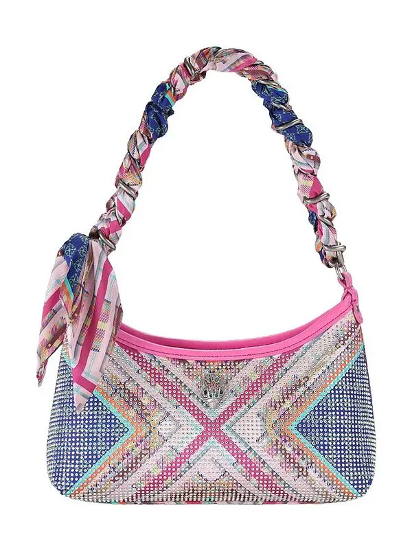 Kurt Geiger Kurt Small Crystal Studded Scarf Sling Shoulder Bag - Open Miscellaneous