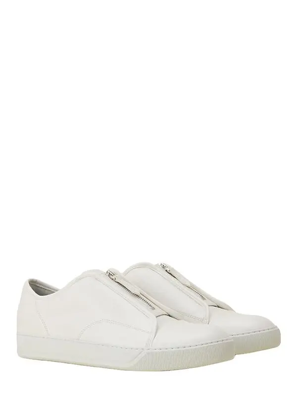 LANVIN Dbb1 Zip Sneakers In Leather - White