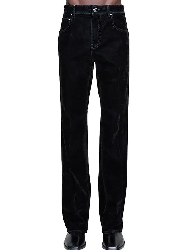 Amiri Vintage Fit Flock Jeans - Black