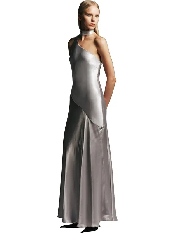 Bardot Mina Necktie Maxi Dress - Ice Blue