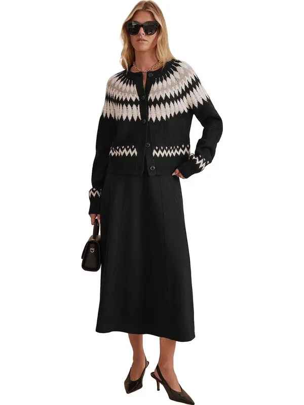 Splendid Winsor Midi Skirt - Black