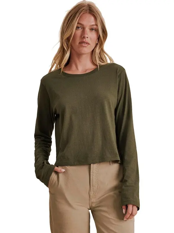 Splendid Louisa Long Sleeve Tee - Dark Navy