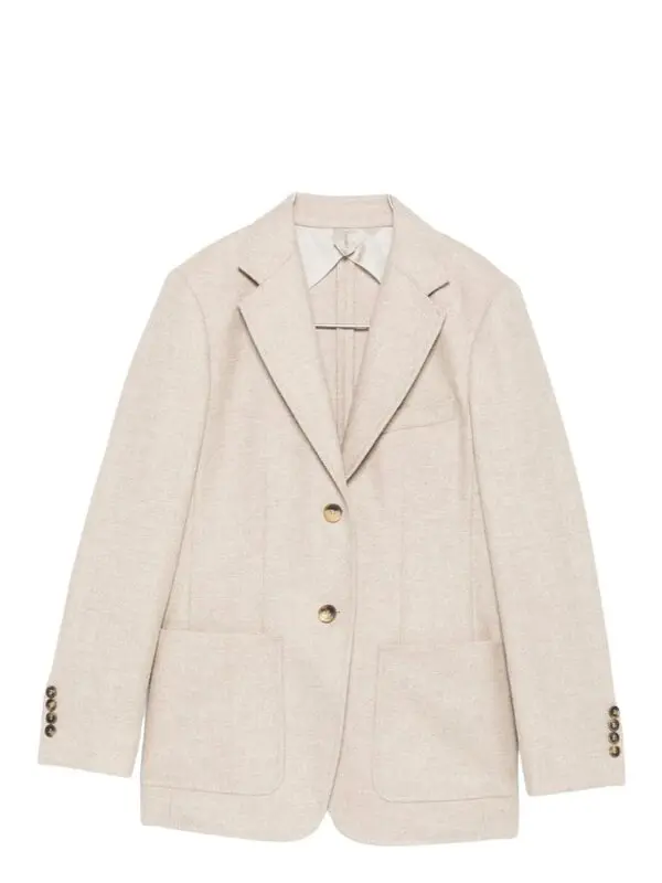 Max Mara Single-breasted Blazer - White