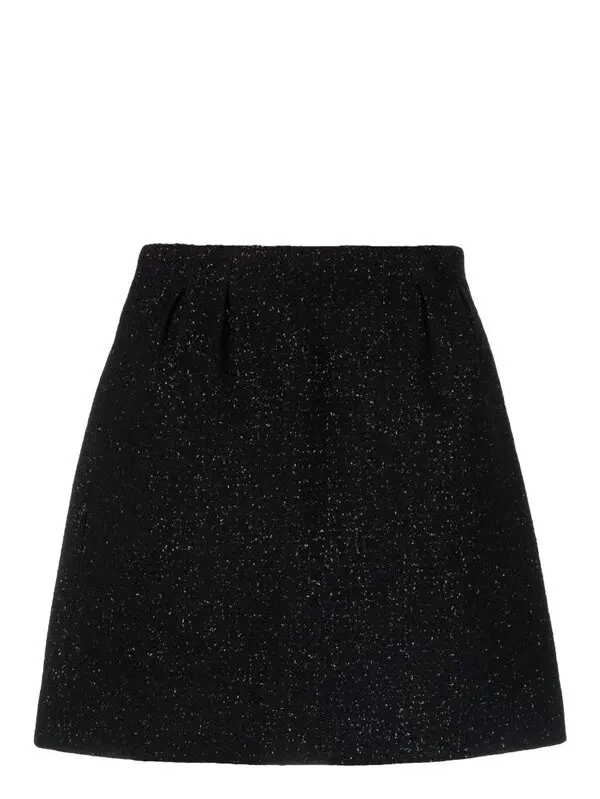 SELF-PORTRAIT Pleated Skirt - Black