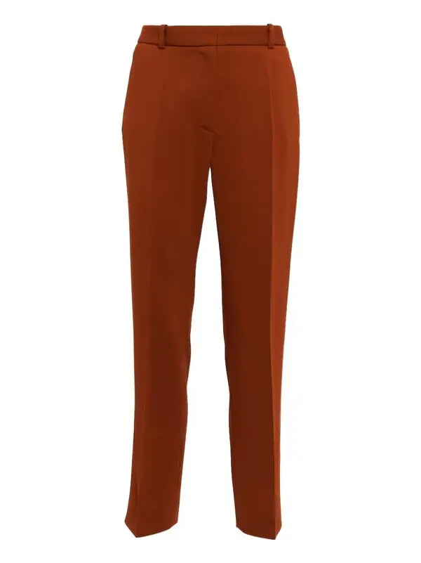 JOSEPH Diagonal Pleated Casual Pants - Brown