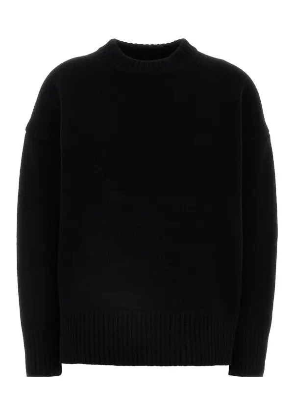 Co Crew-neck Ribbed Sweater - Black