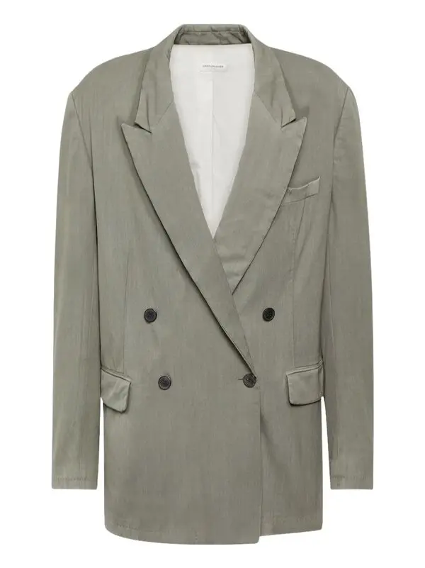 Dries Van Noten Double-breasted Blazer - Grey