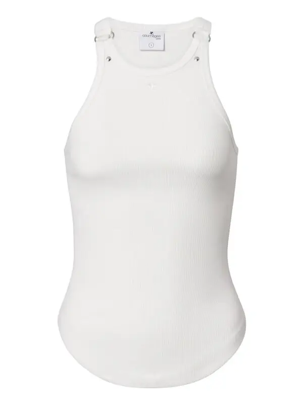 COURREGES Sleeveless Vest - White
