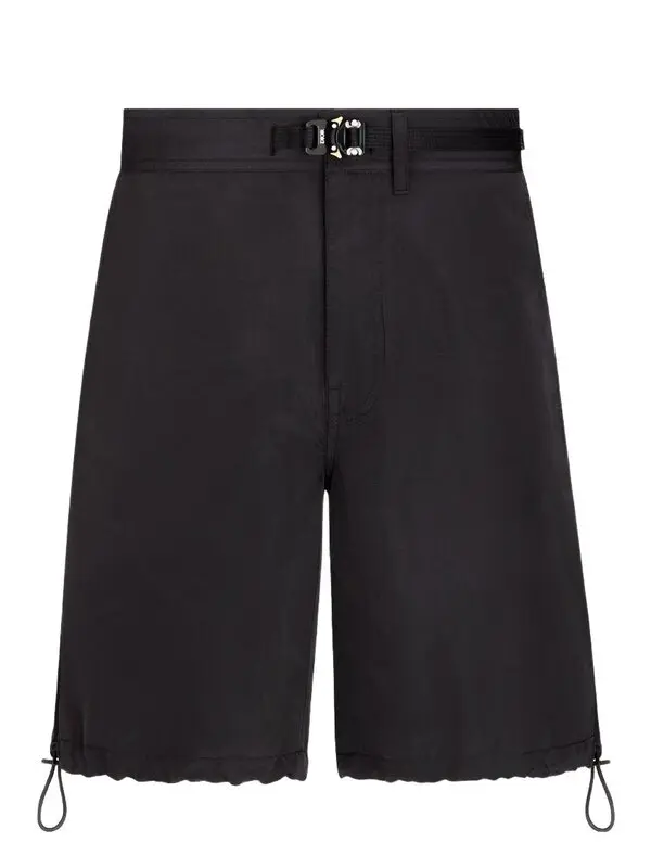 Dior Logo Patch Shorts - Black