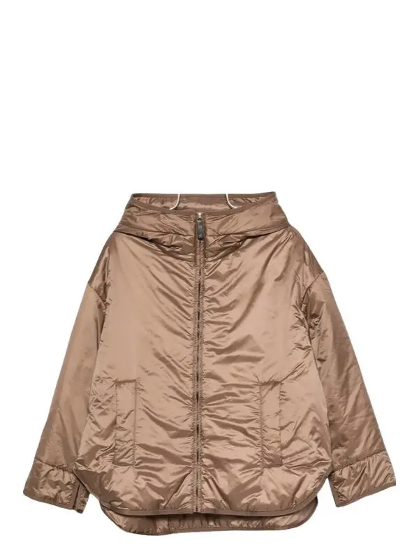 Max Mara Long-sleeved Padded Jacket - Nude