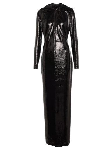 TOM FORD Sequin-embellished Hooded Gown - Black