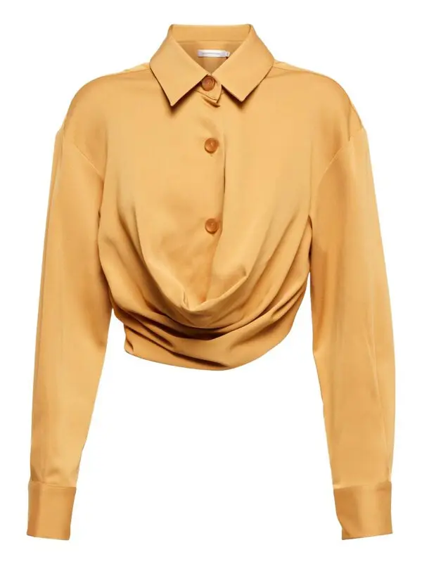 Christopher Esber Draped Shirt - Yellow