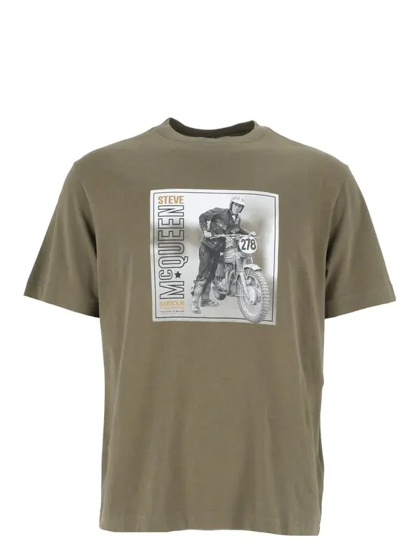 Barbour Steve Mcqueen Brandon Graphic Crewneck T-shirt - Green