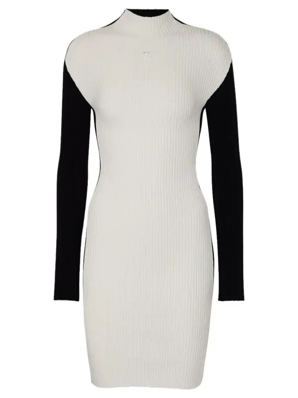 COURREGES Long Sleeve Dress - White