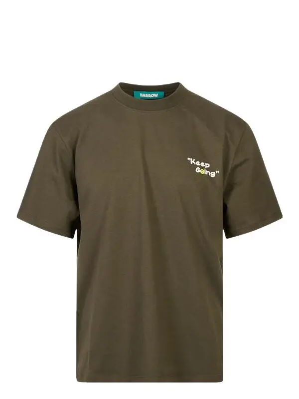 BARROW Teddy Bear Printed Jersey T-shirt - Brown