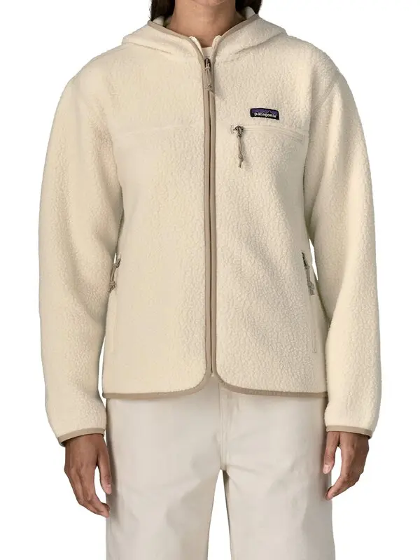 Patagonia Retro Pile Zip Hoodie - Beige