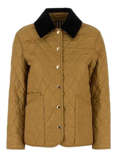 Burberry Long Sleeved Quilted Jacket - Beige