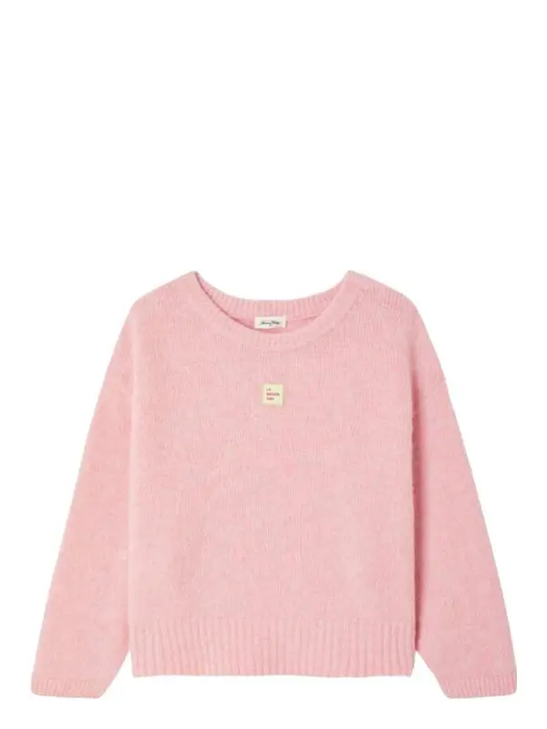 American Vintage Logo Patch Knitted Sweater - Barbeapapachine