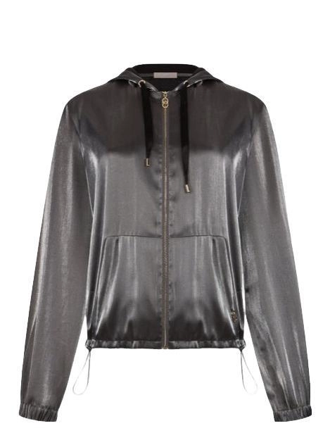 Liu Jo Laminated Hooded Jacket - Gray