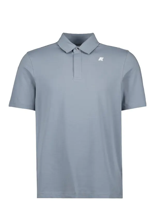 K-WAY Vincelle Light Stretch Jersey Polo Shirt - Blue